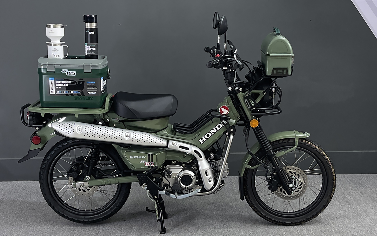 Honda CT125 màu xanh lên đồ chơi theo tiêu chuẩn bản độ Stanley