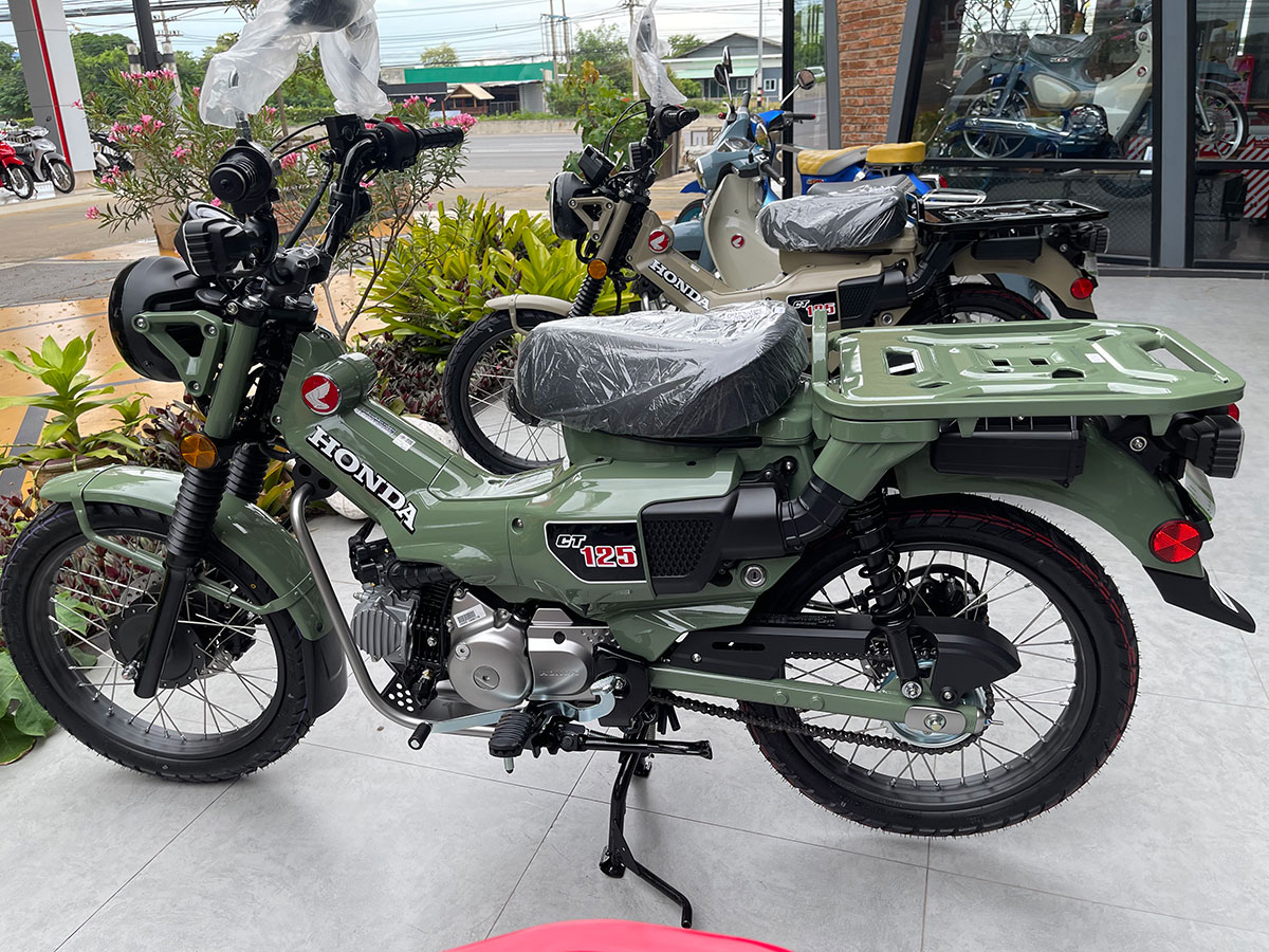 Honda CT125 2022 bảng màu xanh rêu cực ấn tượng