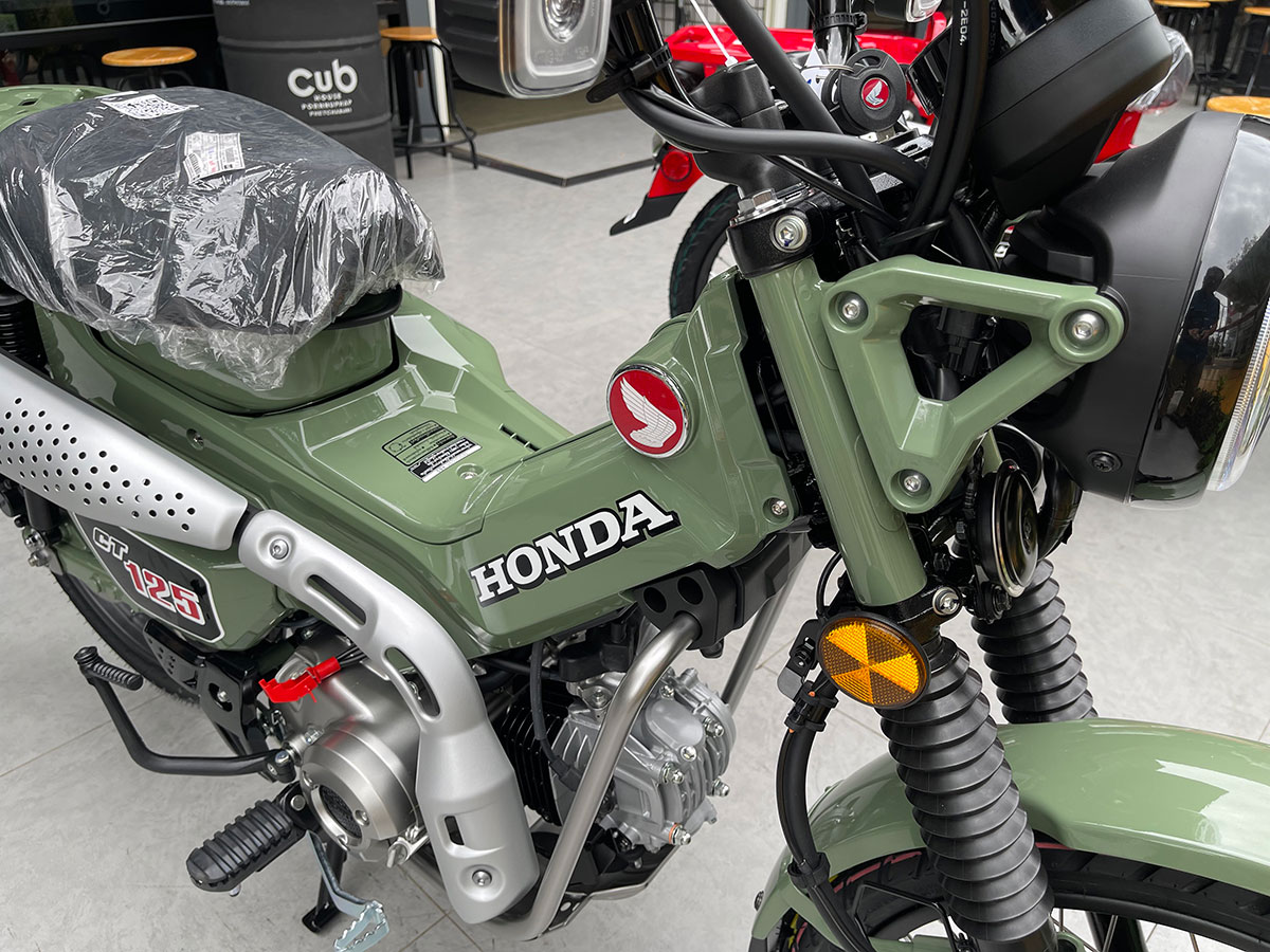 Honda CT125 2022 bảng màu xanh rêu cực ấn tượng